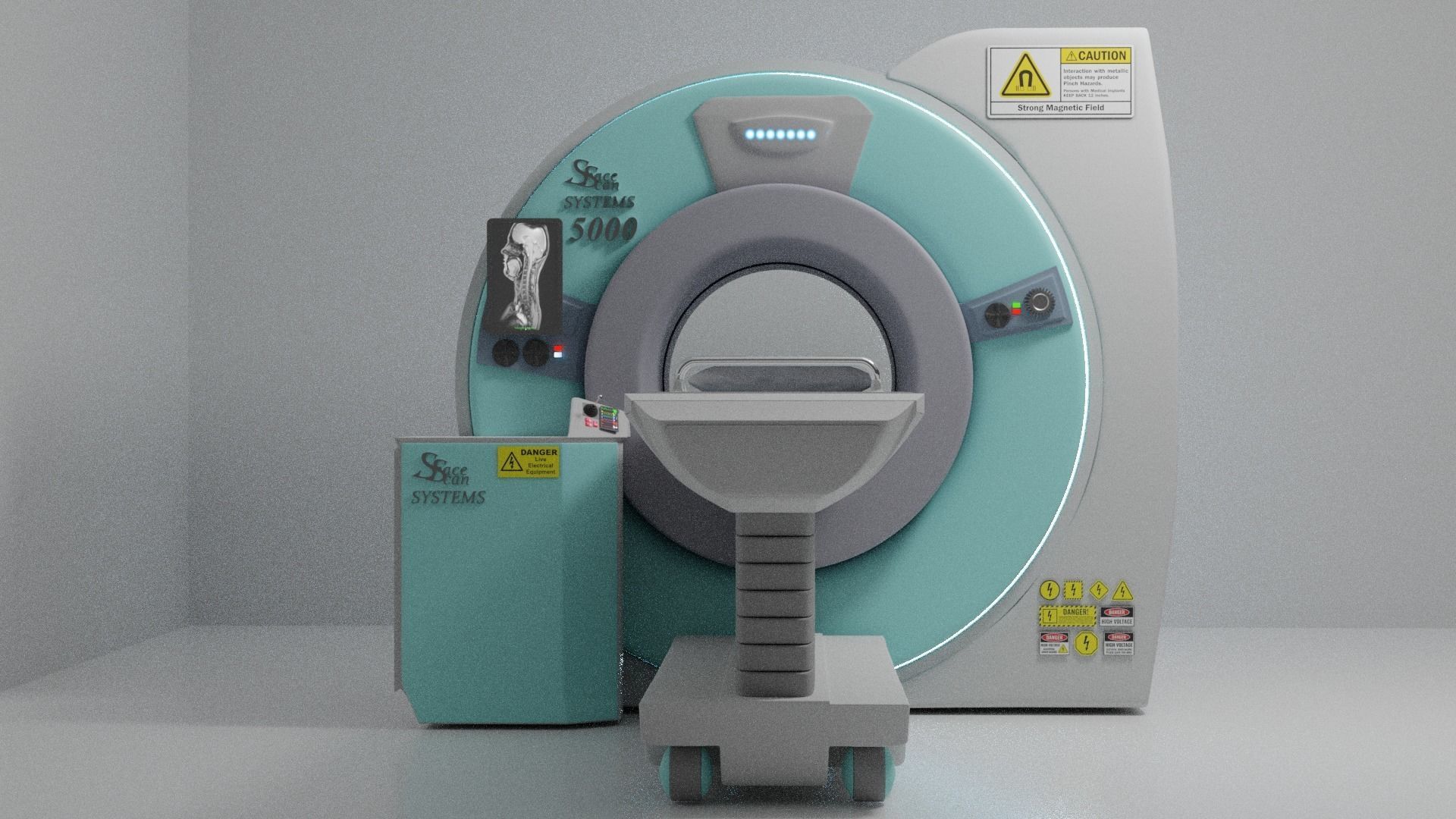 3D model MRI Machine Realistic 3D Model VR / AR / low-poly | CGTrader