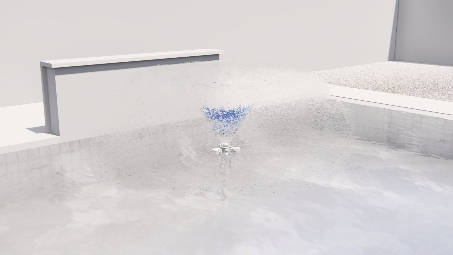 3D model BRIGHT trumpet aerator lumion fountain VR / AR / low-poly ...