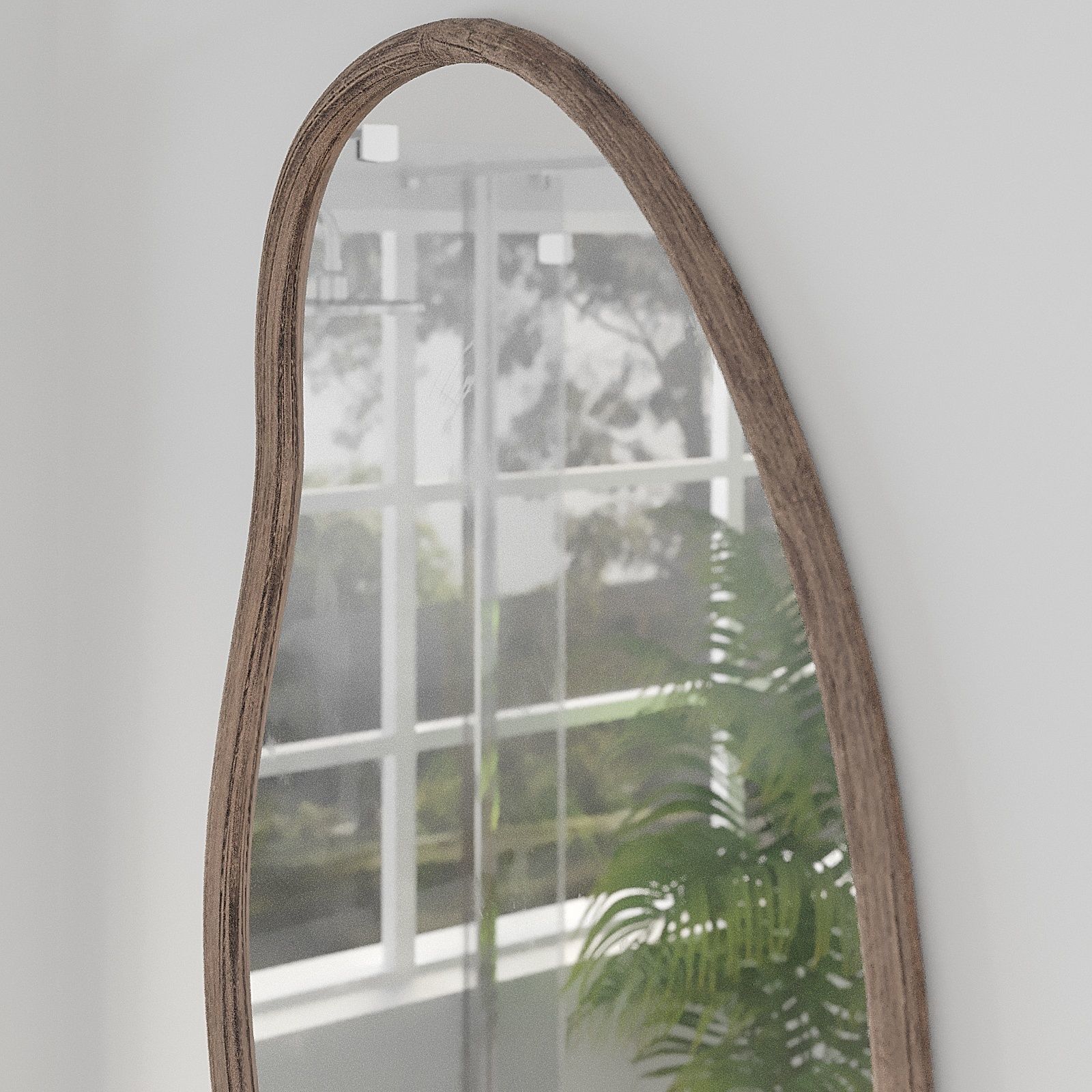 Dim Mindi wood mirror by Tikamoon free 3D model | CGTrader