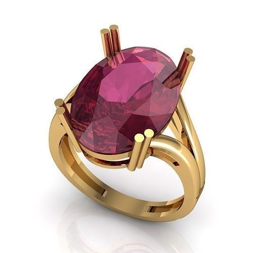 ruby ring free 3D model 3D printable | CGTrader