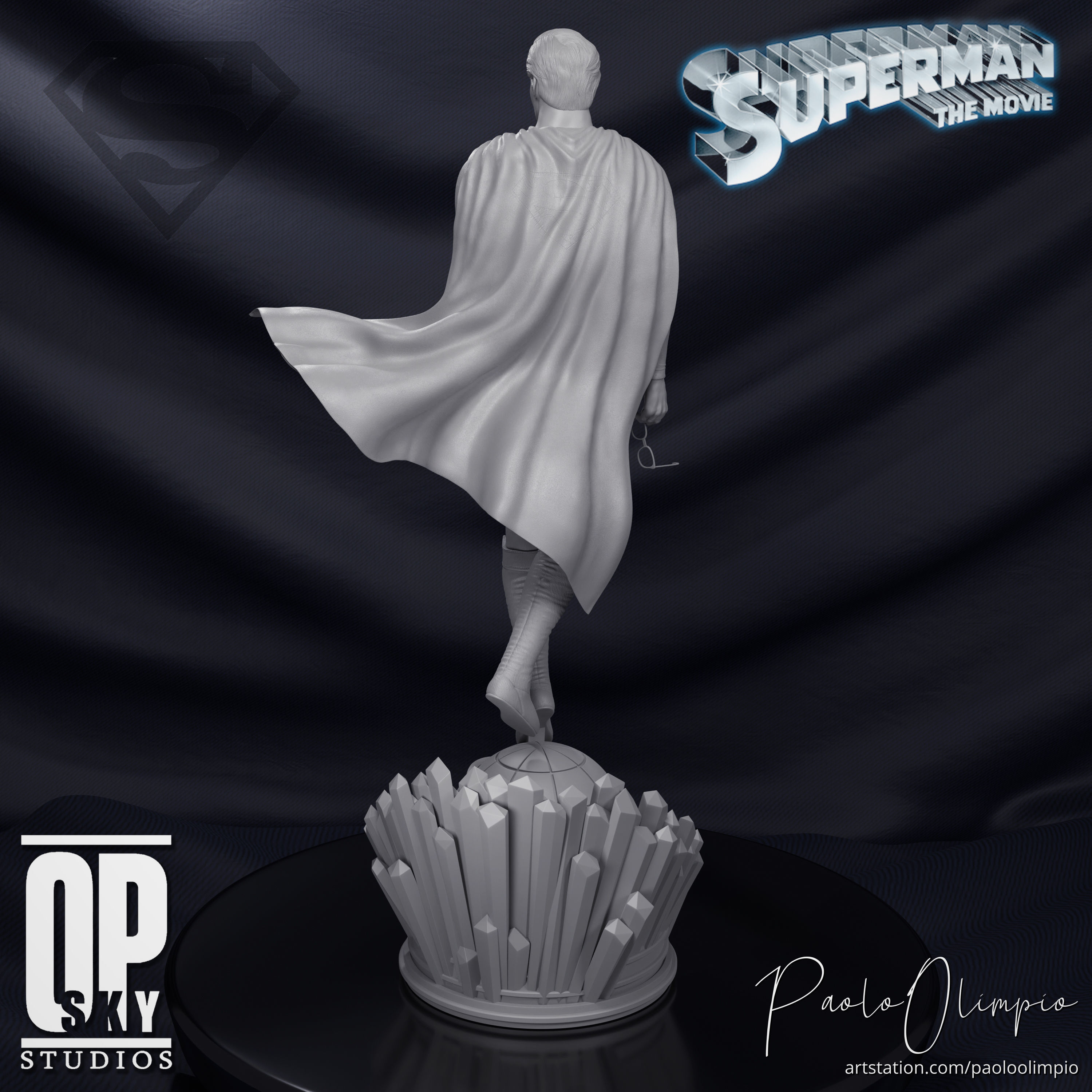 Superman Christopher Reeve Statue - 3D Print Ready 3D model 3D ...