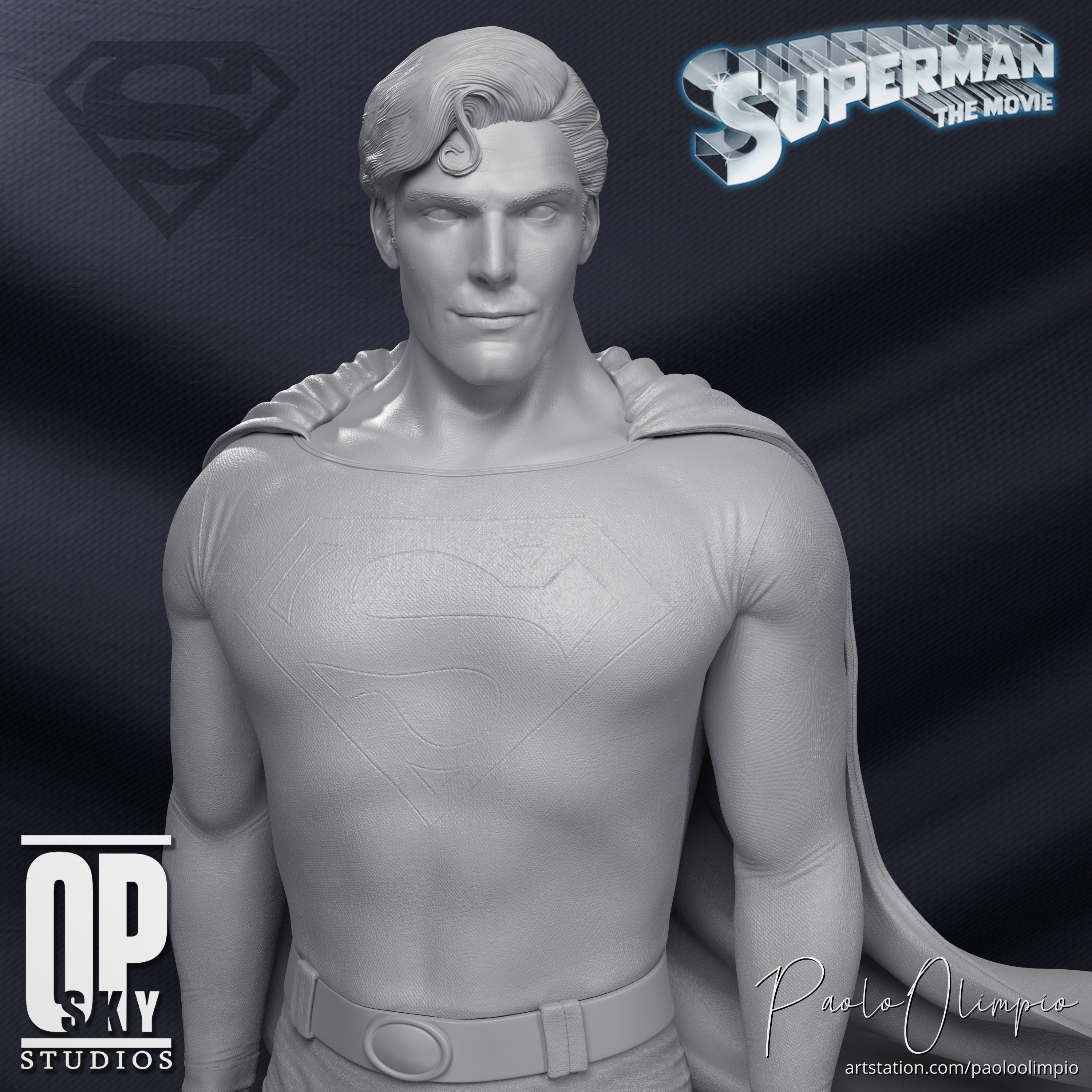 Superman Christopher Reeve Statue - 3D Print Ready 3D model 3D ...