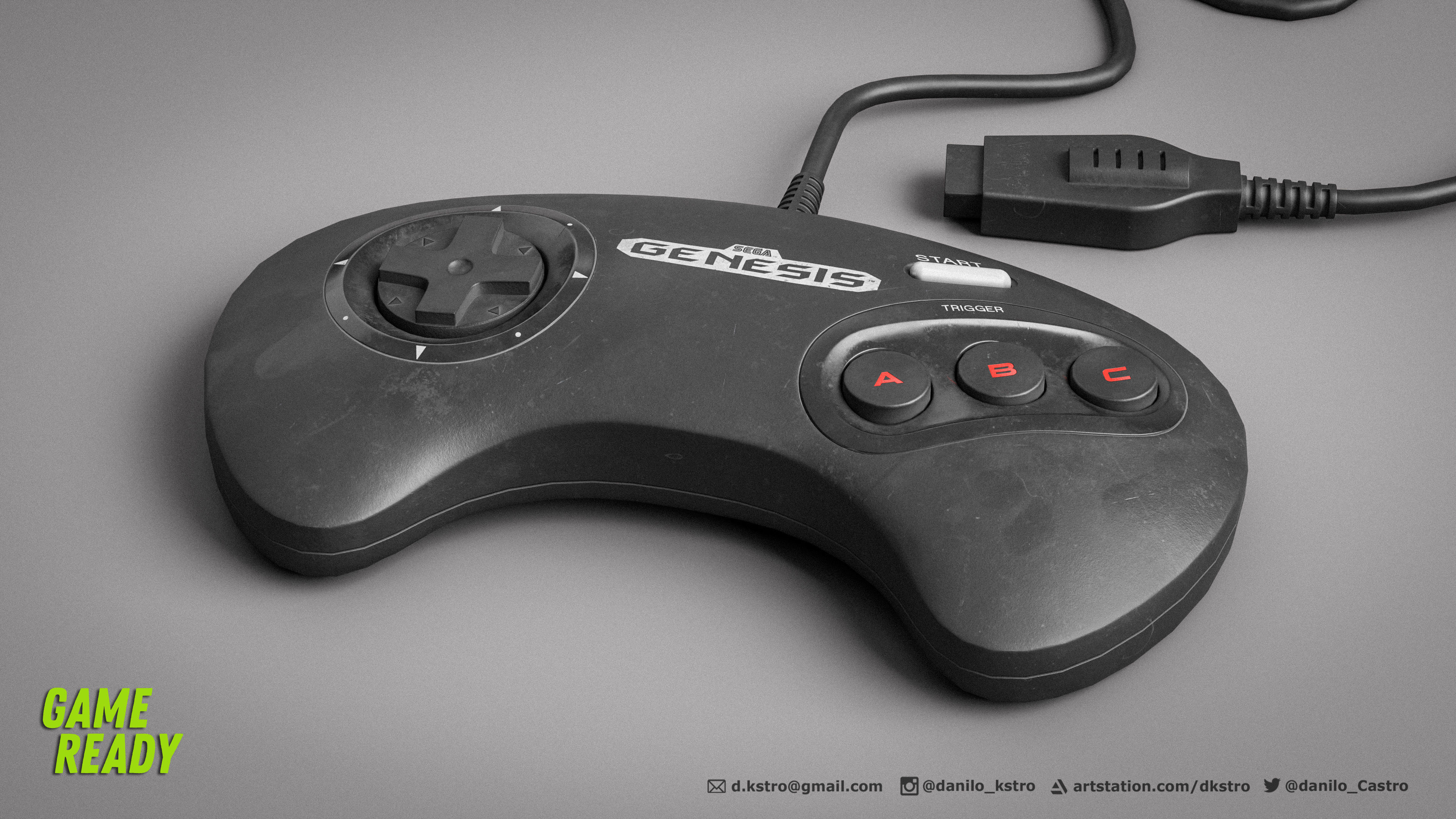 3D model Genesis Console Control - Lowpoly - 4k Textures VR / AR / low ...