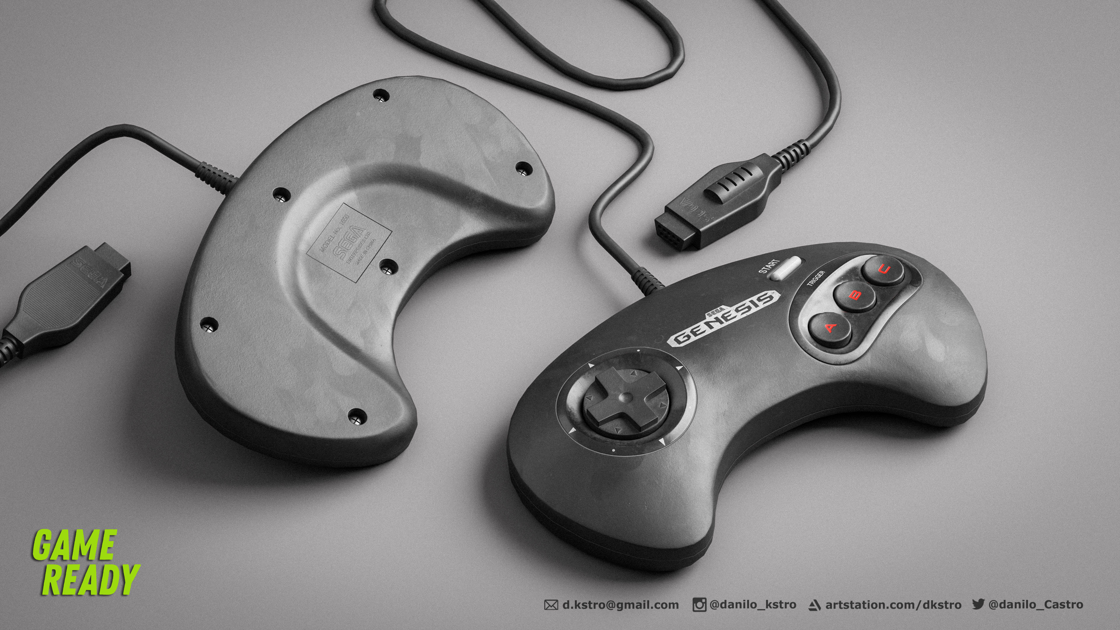 3D model Genesis Console Control - Lowpoly - 4k Textures VR / AR / low ...