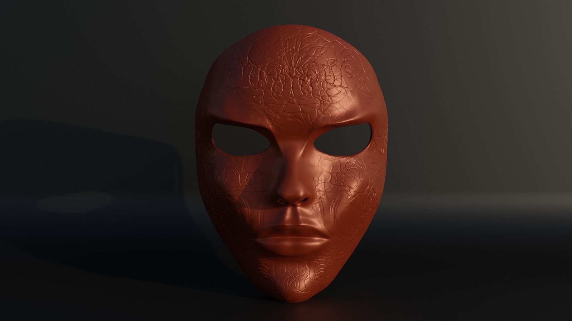 Printible Human Cosplay Face Mask 3D model 3D printable | CGTrader