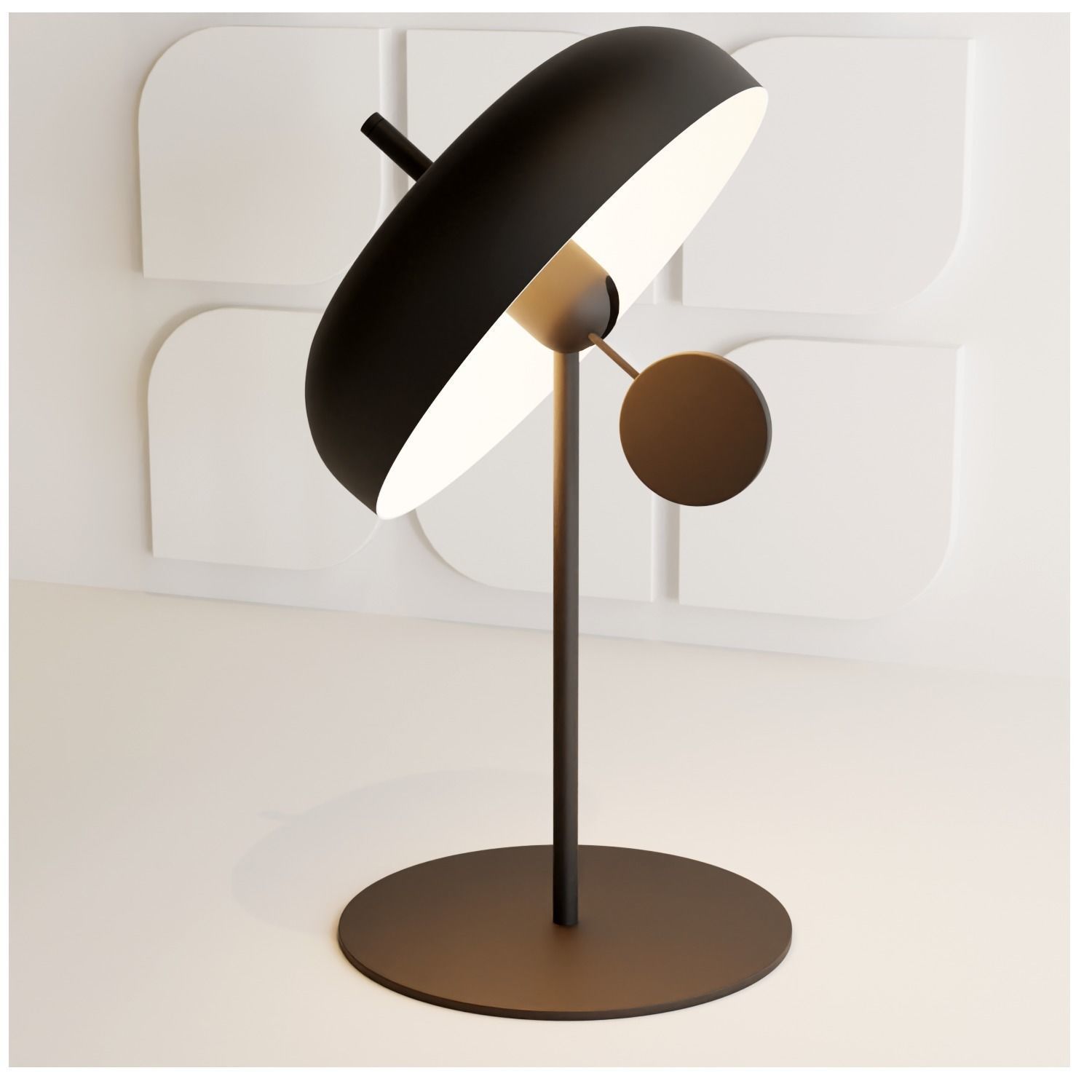 Round reading lamp 3D model | CGTrader