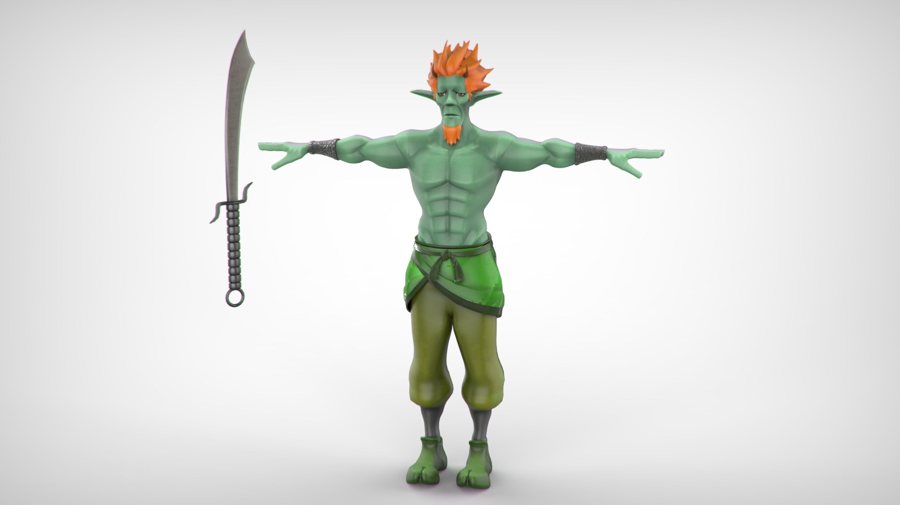 Concept Male Game-Ready Humanoid 3D Model 3D model | CGTrader