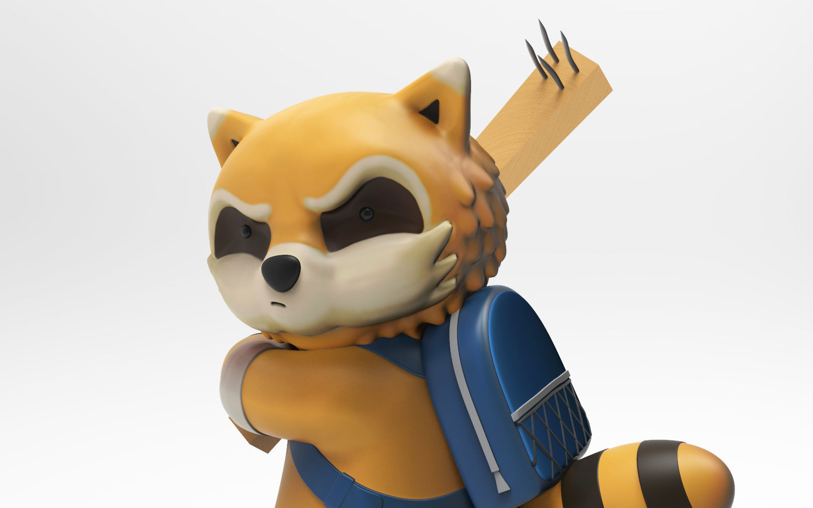 spiffo proyect zomboid raccoon 3D model 3D printable | CGTrader