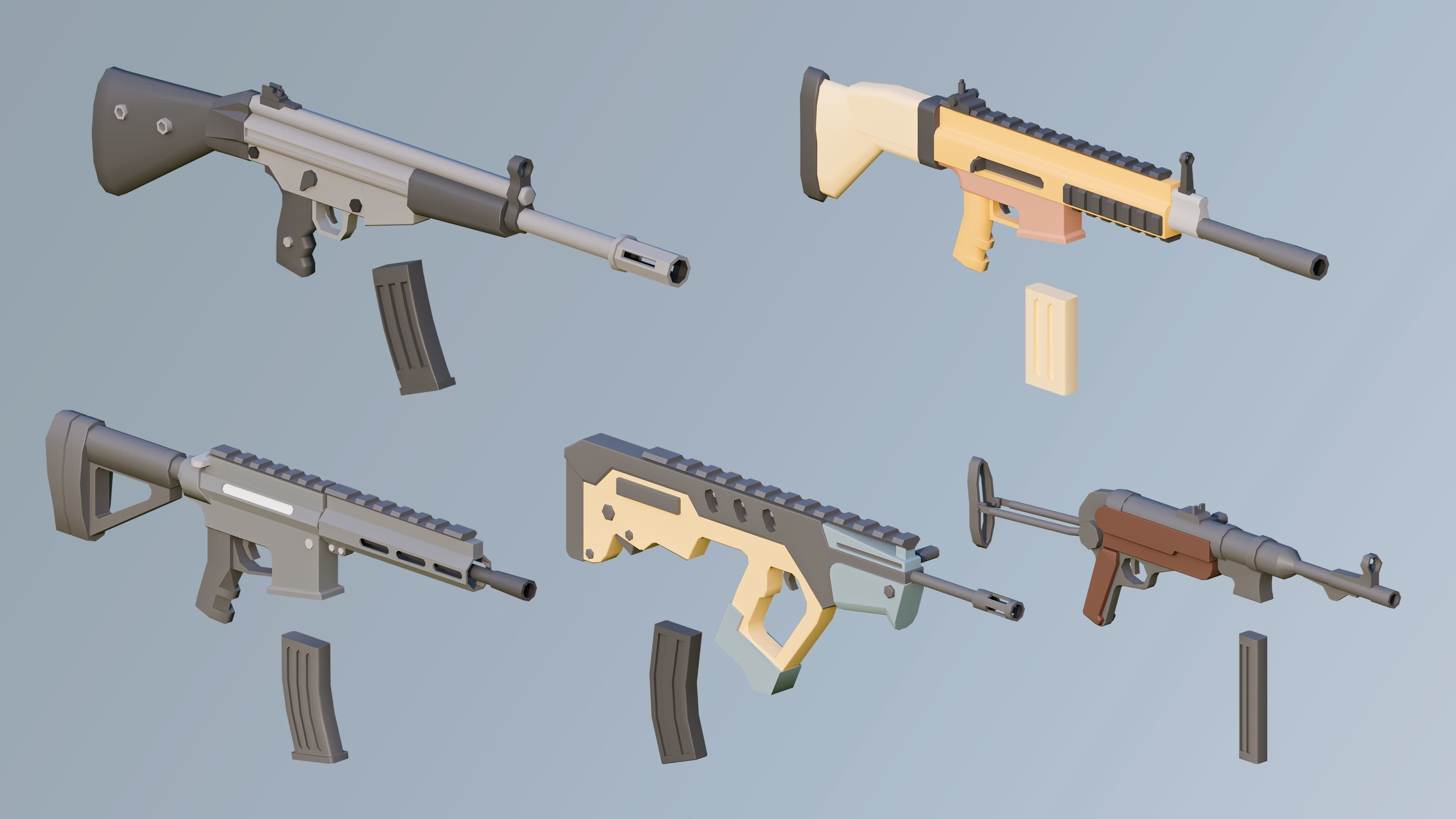 3D model Firearms VR / AR / low-poly | CGTrader