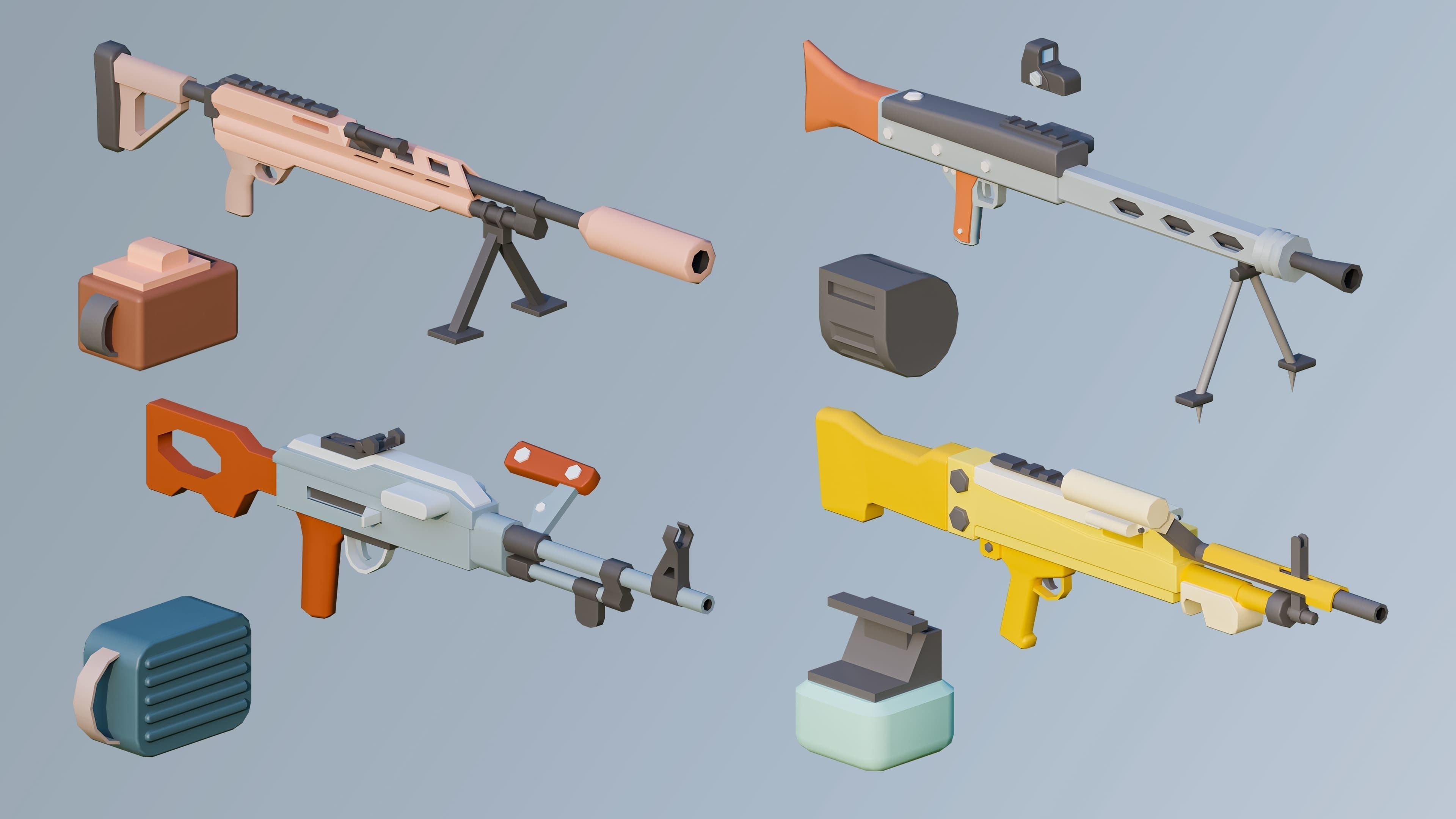 3D model Firearms VR / AR / low-poly | CGTrader