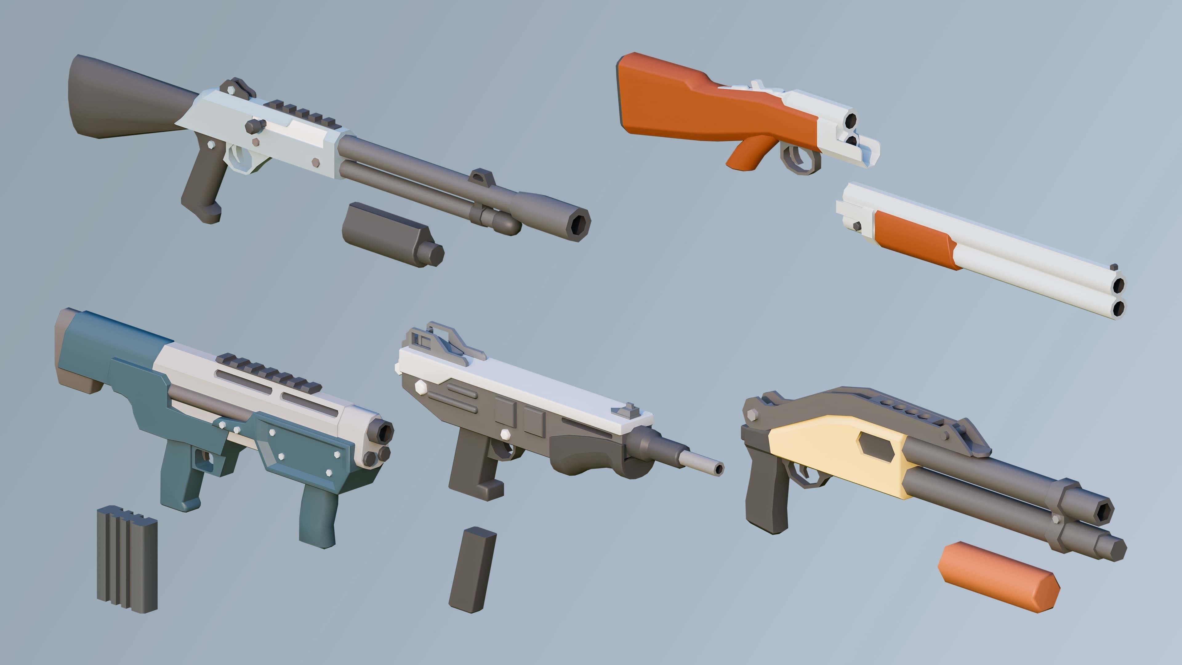 3D model Firearms VR / AR / low-poly | CGTrader