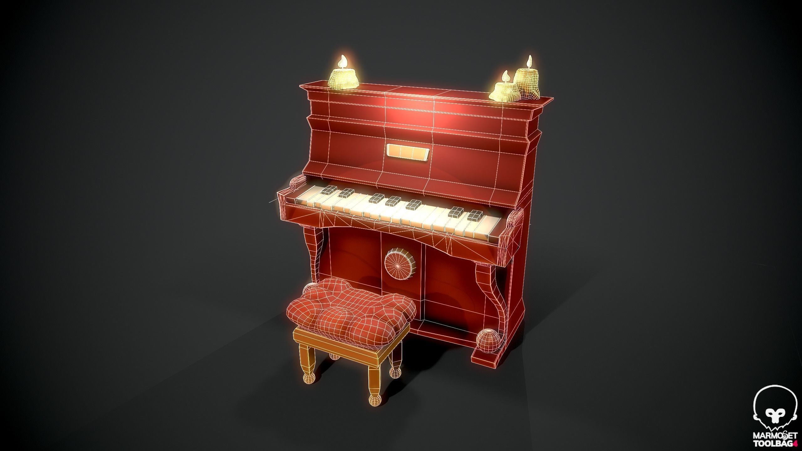 3D model Stylized Piano VR / AR / low-poly | CGTrader