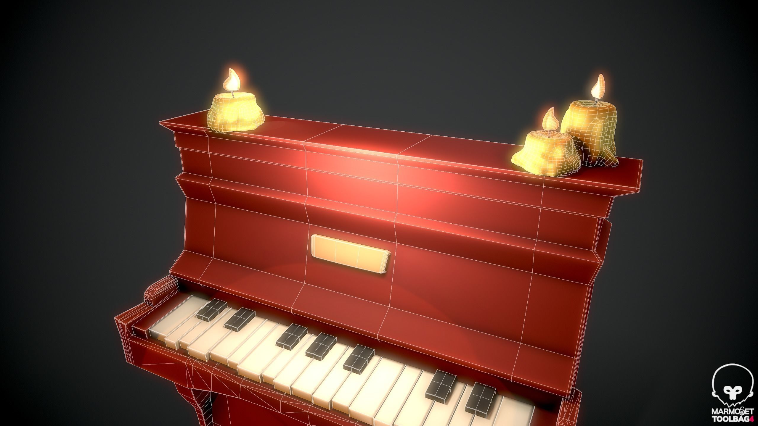 3D model Stylized Piano VR / AR / low-poly | CGTrader