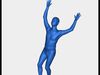 HUMAN POSING WITH HANDS UP free 3D model | CGTrader