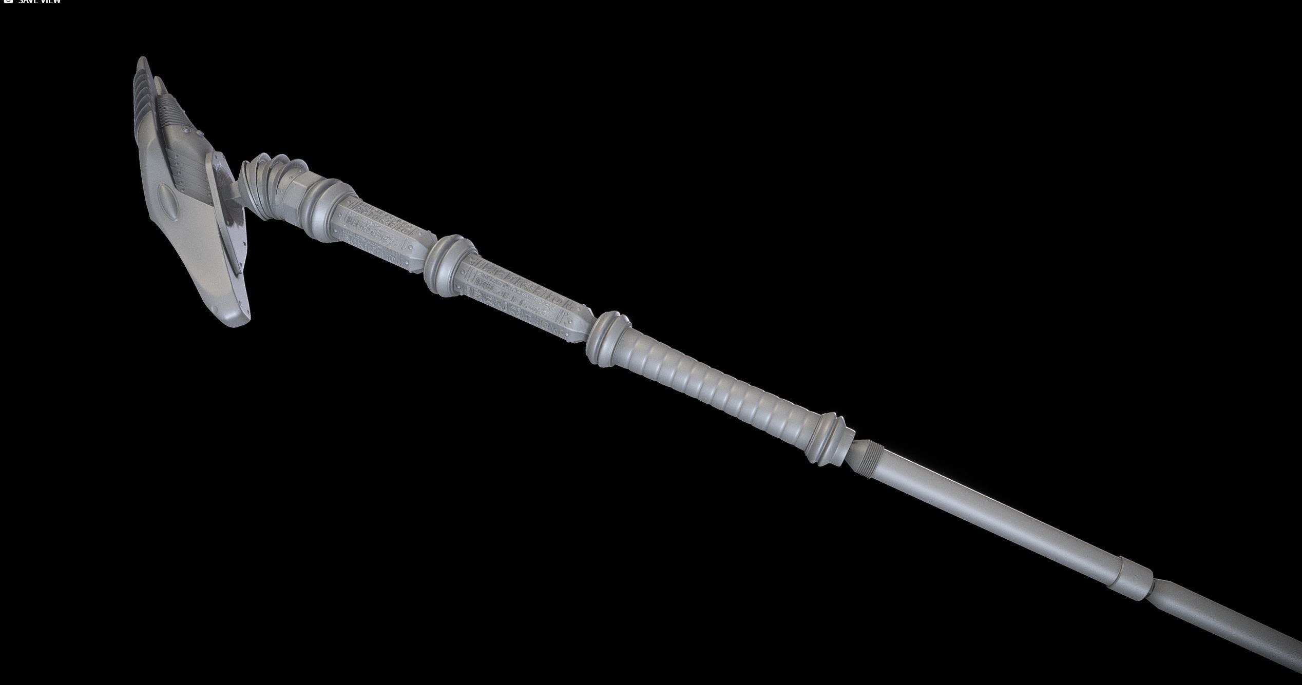 The staff of Anubis 3D model 3D printable | CGTrader