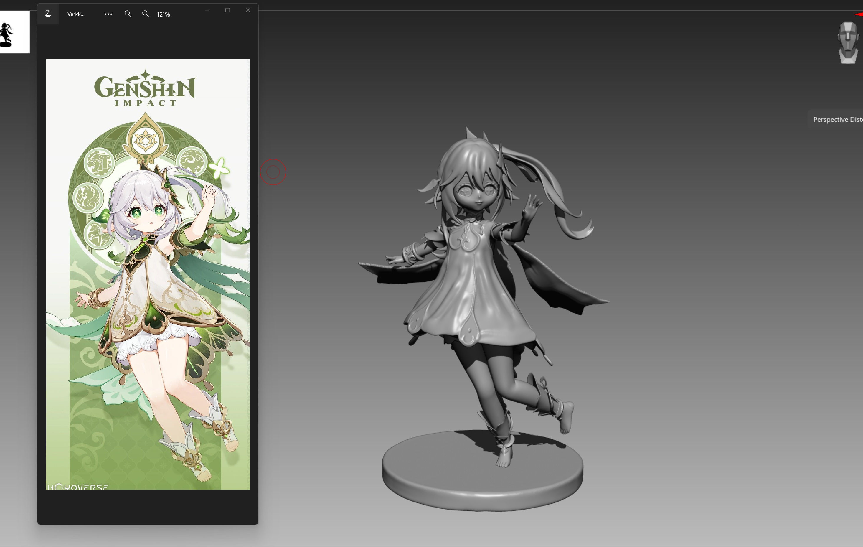 Genshin Impact Nahida 3D print OBJ and STL 3D model 3D printable | CGTrader