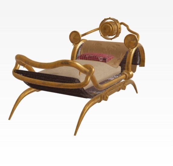 Steampunk Hospital Bed 3D model | CGTrader