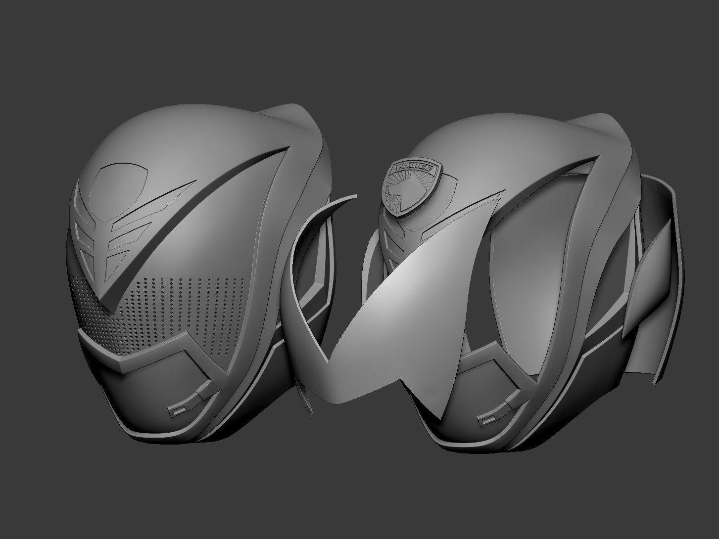 Power Ranger SPD Omega Helmet 3D model 3D printable | CGTrader