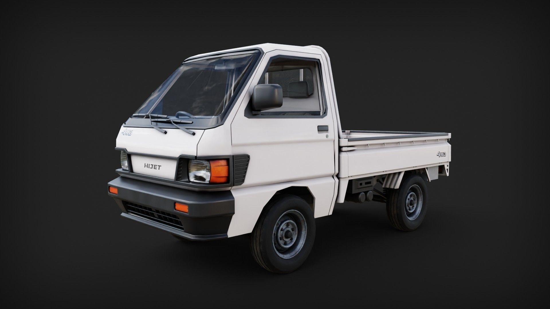3D model Dihatsu hijet pickup kei truck VR / AR / low-poly | CGTrader