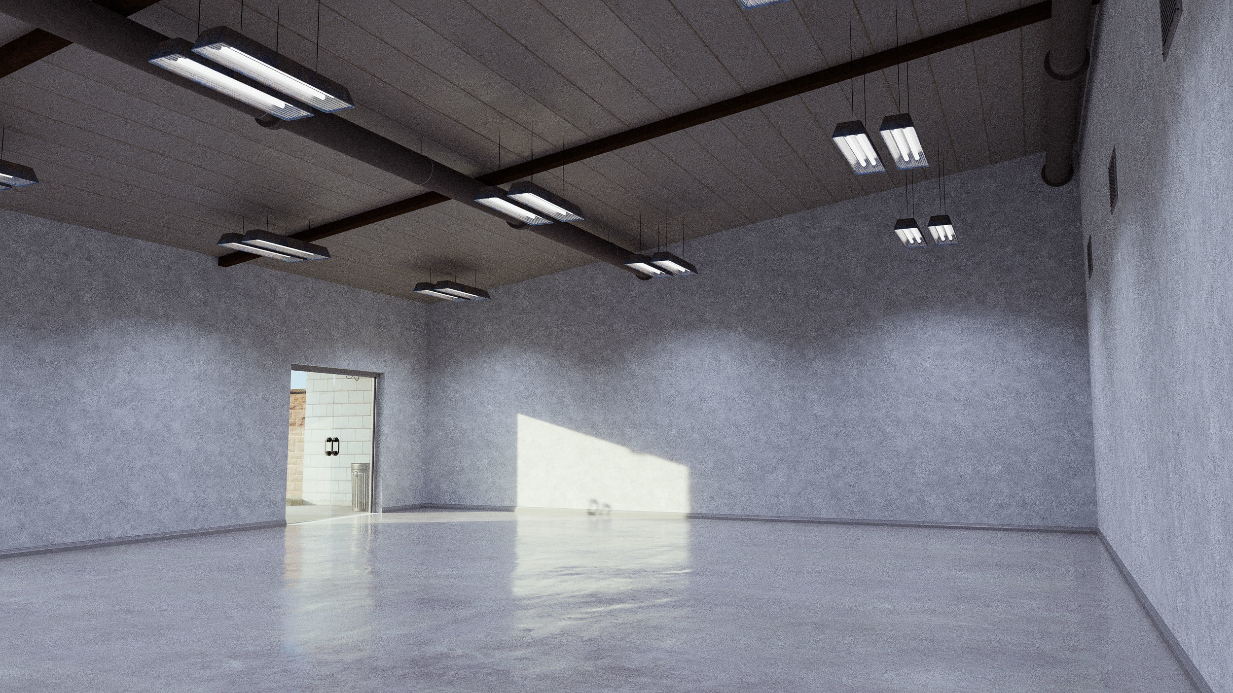 3D model realistic urban store - blender scene VR / AR / low-poly ...