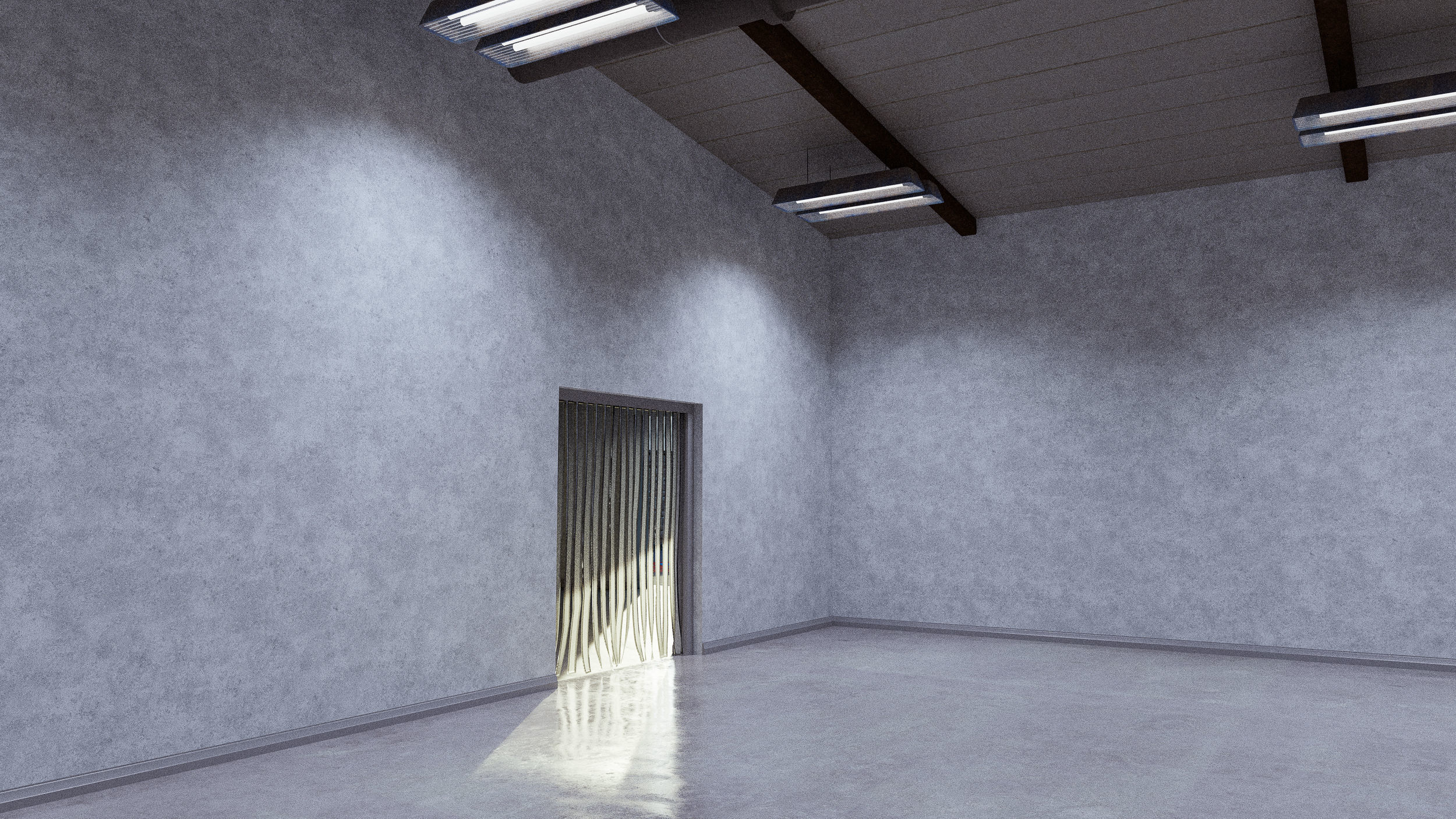 3D model realistic urban store - blender scene VR / AR / low-poly ...