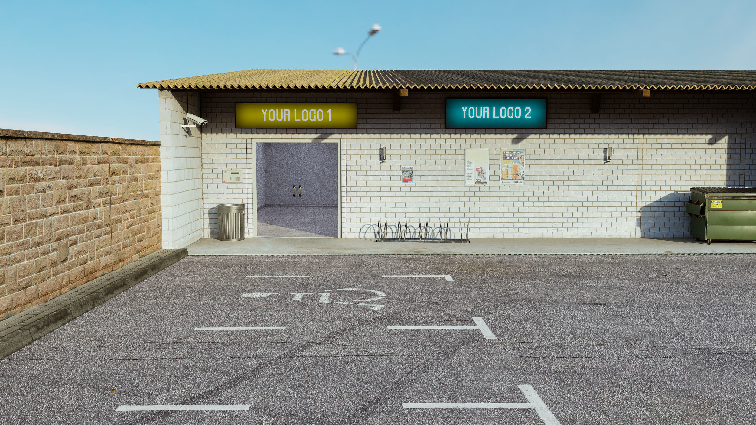 3D model realistic urban store - blender scene VR / AR / low-poly ...