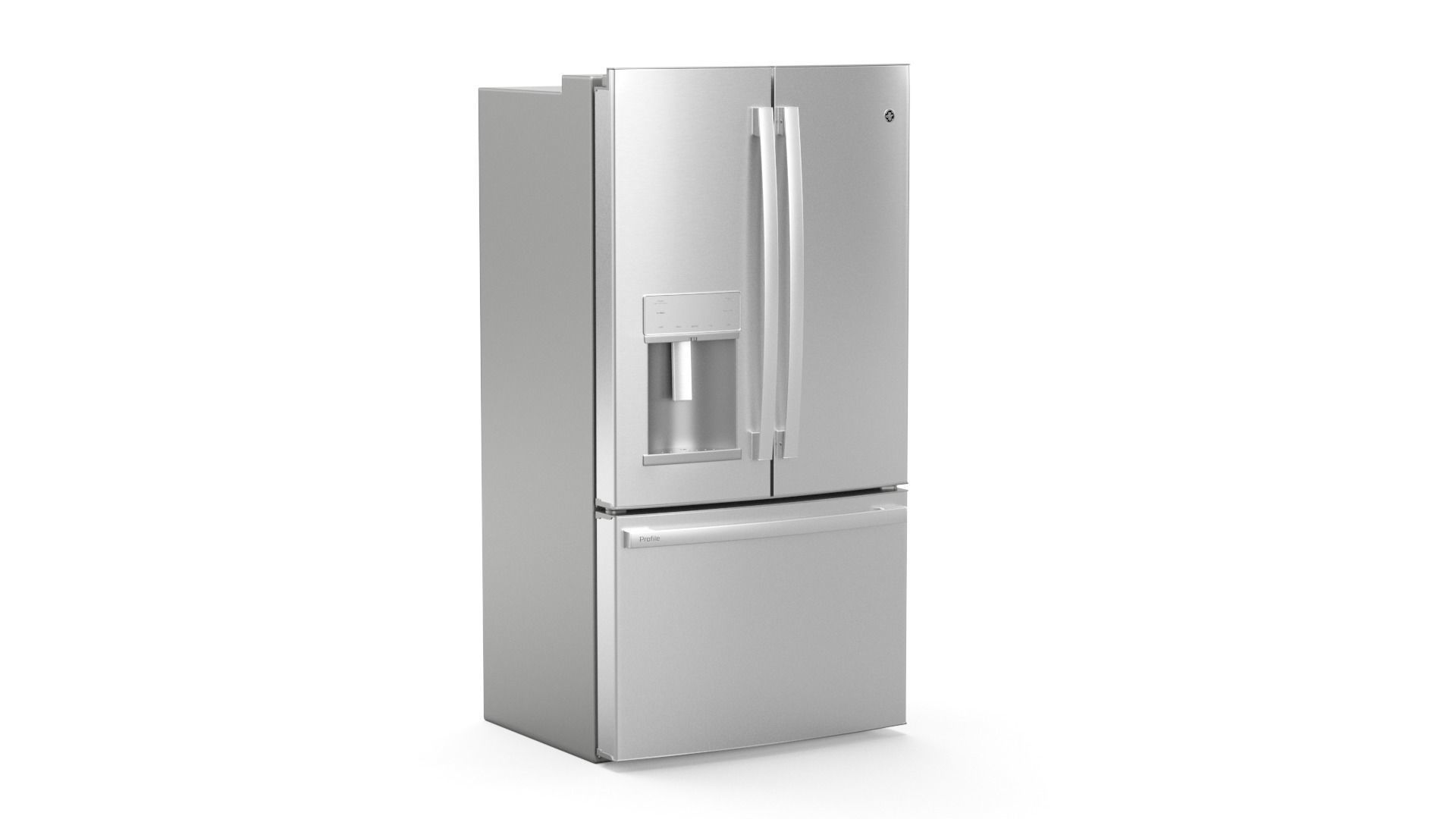 GE Profile French-Door Refrigerator PYE22KYNFS 3D model | CGTrader