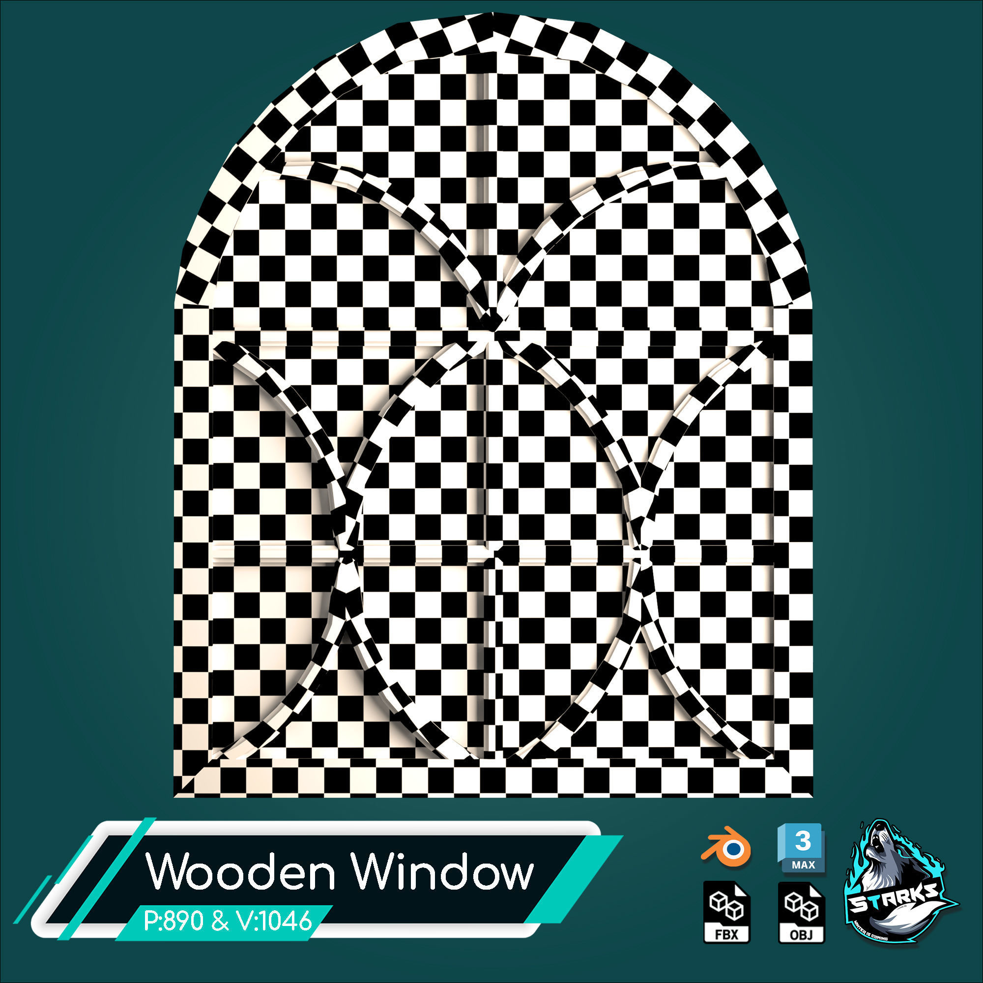 3D model Wooden Windows Pack VR / AR / low-poly | CGTrader