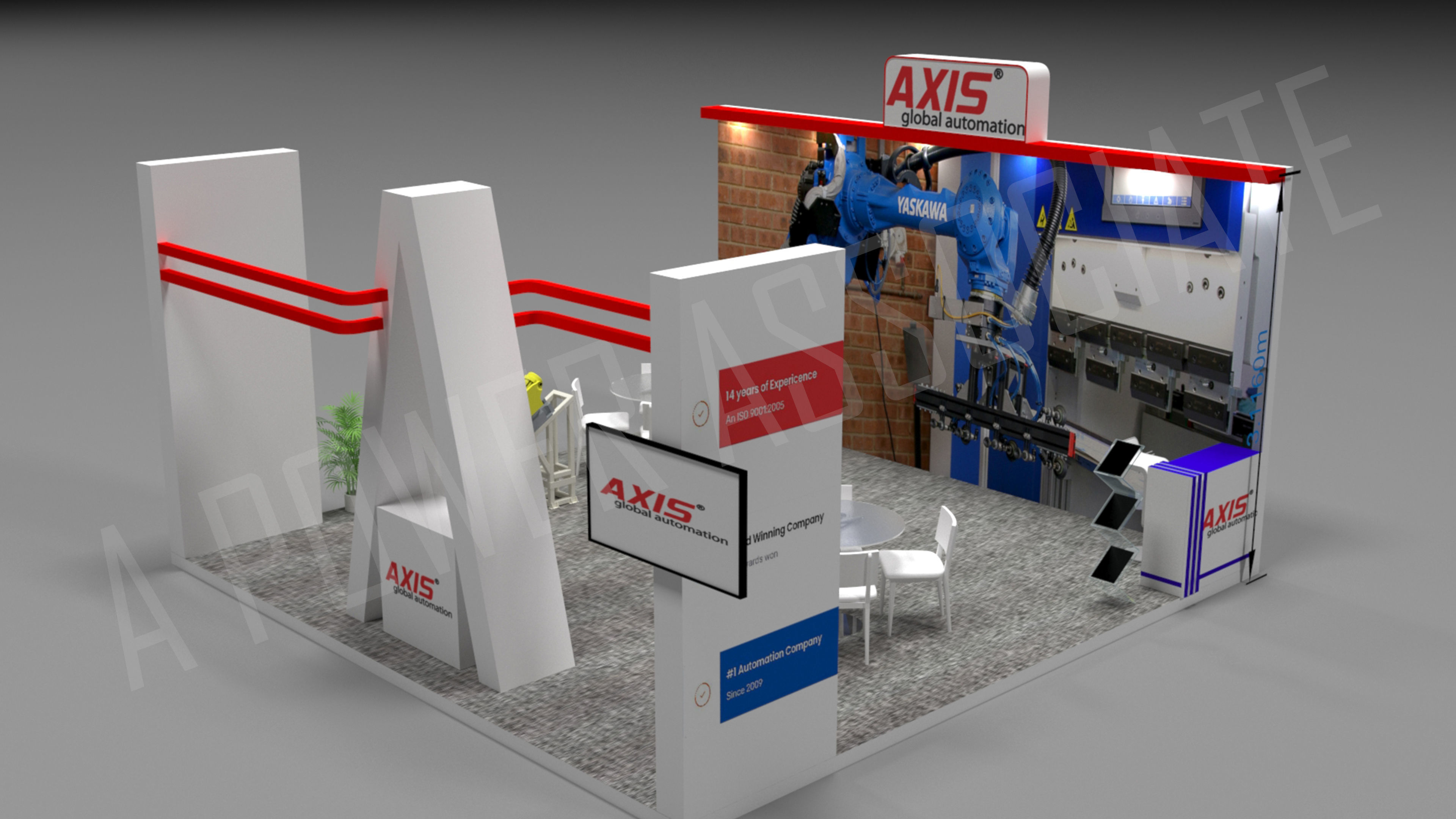 Exhibtion stand trade expo booth stall 3D model | CGTrader