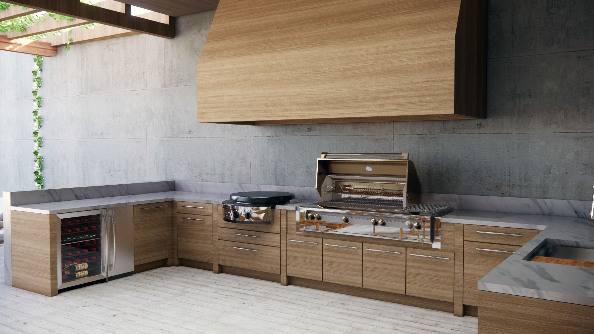 Summer kitchen Outdoor Kitchen 3D model | CGTrader