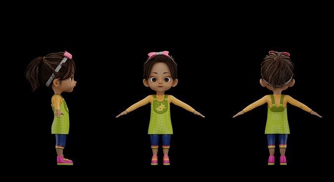 REBEKAH GIRL CHARACTER 3D model | CGTrader