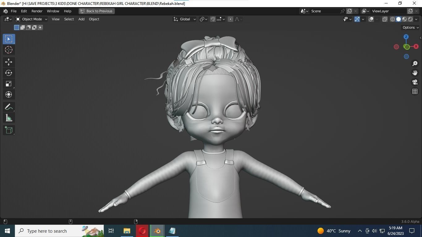 REBEKAH GIRL CHARACTER 3D model | CGTrader