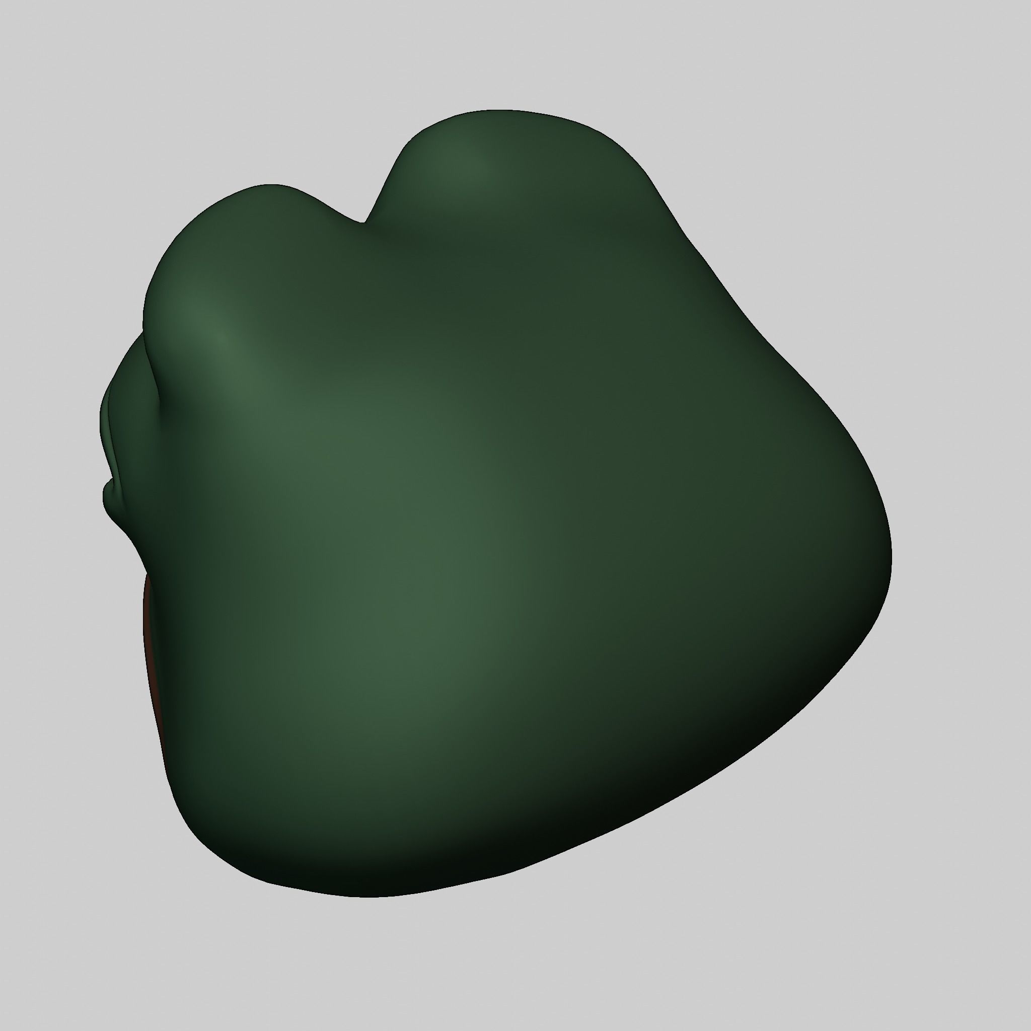 3D model Pepe the Frog - Sad Pepe Expression Head Model VR / AR / low ...