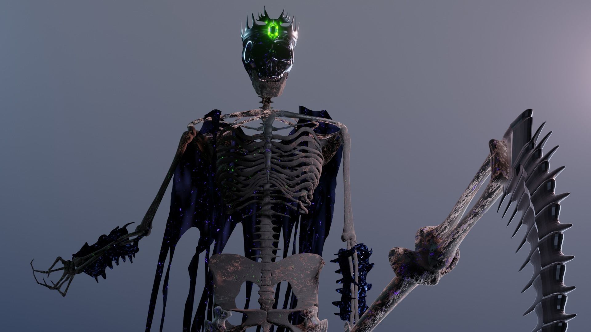 3D model Lord Of Undead -low poly rigged VR / AR / low-poly | CGTrader