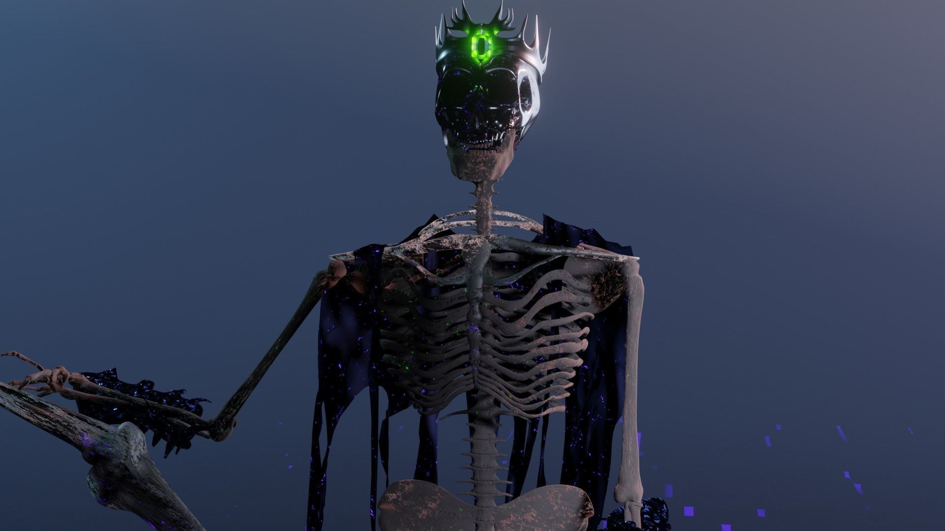 3D model Lord Of Undead -low poly rigged VR / AR / low-poly | CGTrader