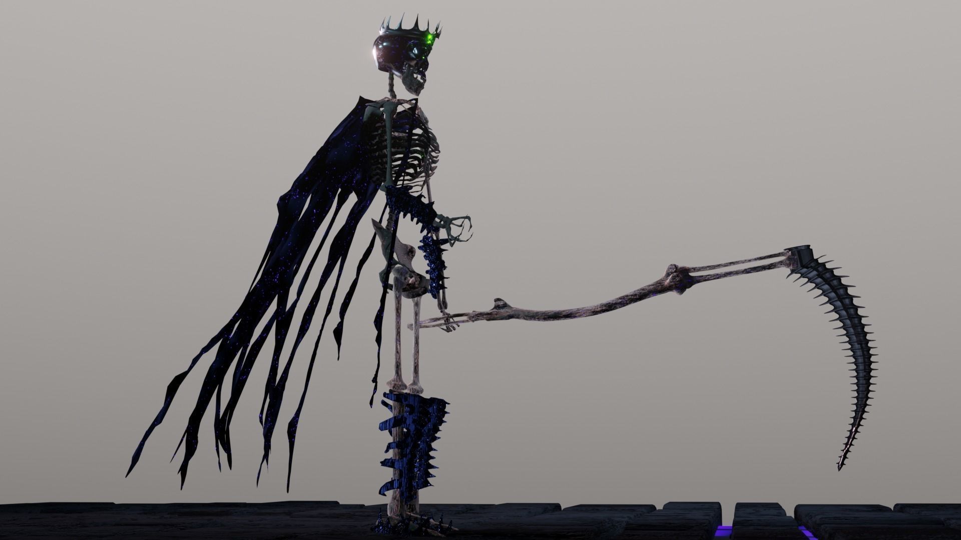 3D model Lord Of Undead -low poly rigged VR / AR / low-poly | CGTrader