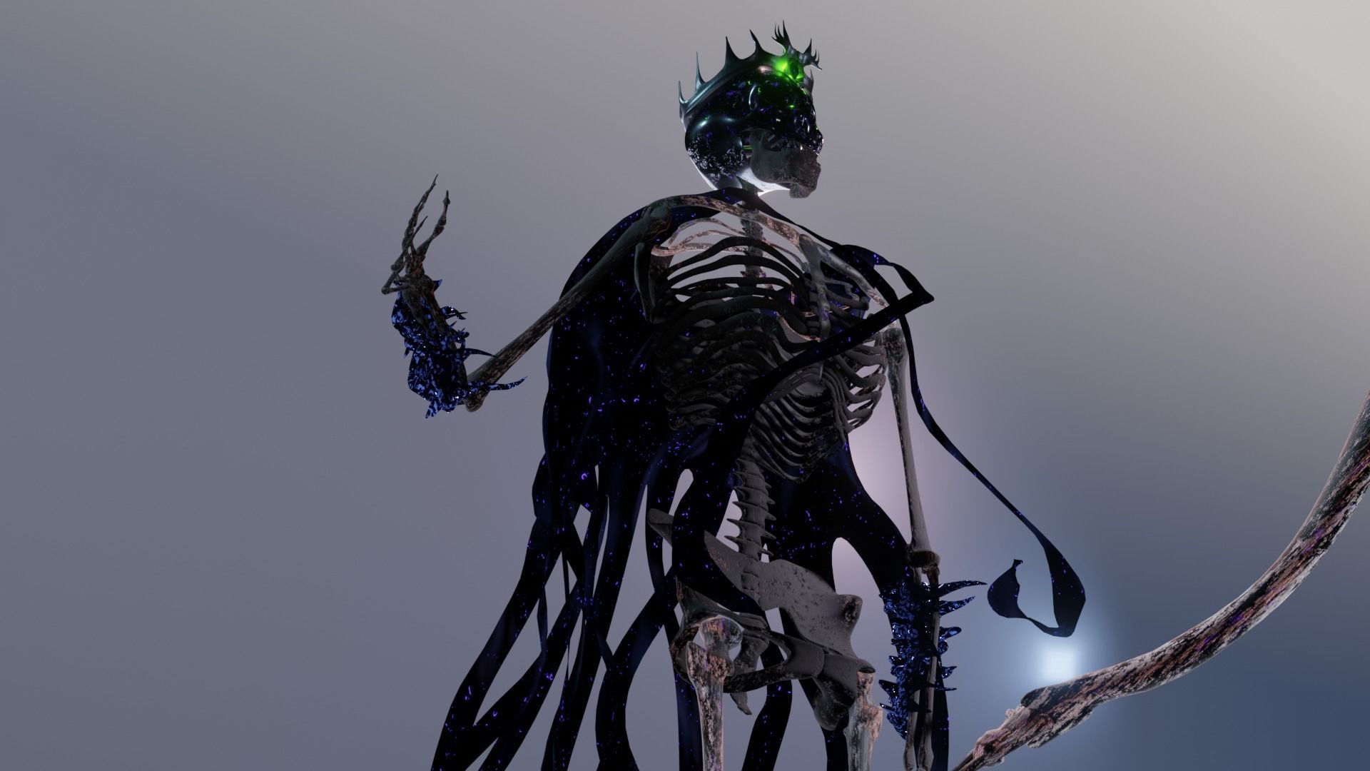 3D model Lord Of Undead -low poly rigged VR / AR / low-poly | CGTrader