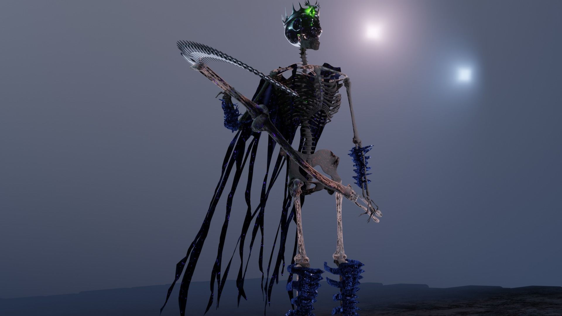 3D model Lord Of Undead -low poly rigged VR / AR / low-poly | CGTrader