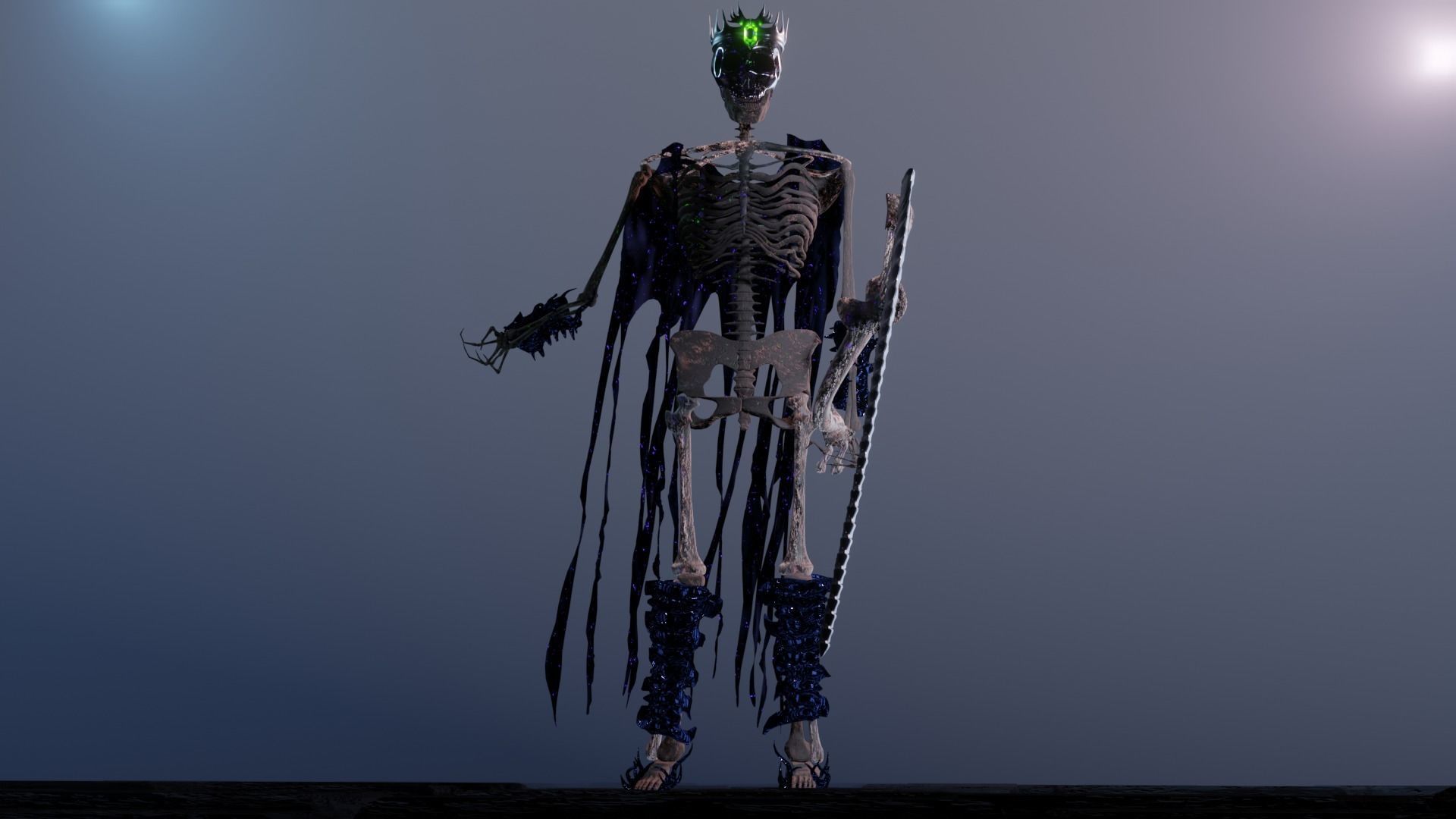 3D model Lord Of Undead -low poly rigged VR / AR / low-poly | CGTrader