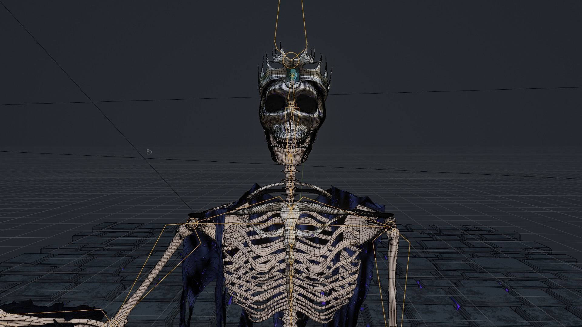 3D model Lord Of Undead -low poly rigged VR / AR / low-poly | CGTrader