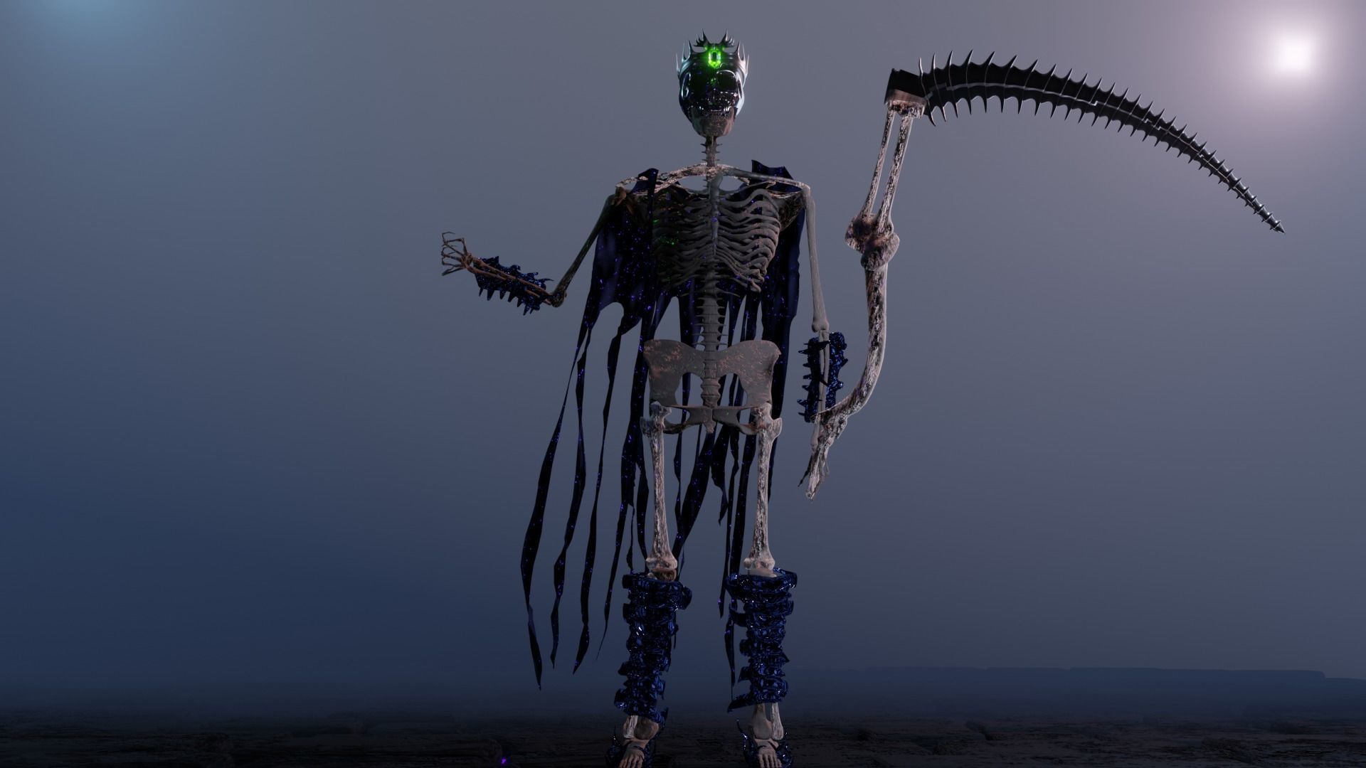 3D model Lord Of Undead -low poly rigged VR / AR / low-poly | CGTrader