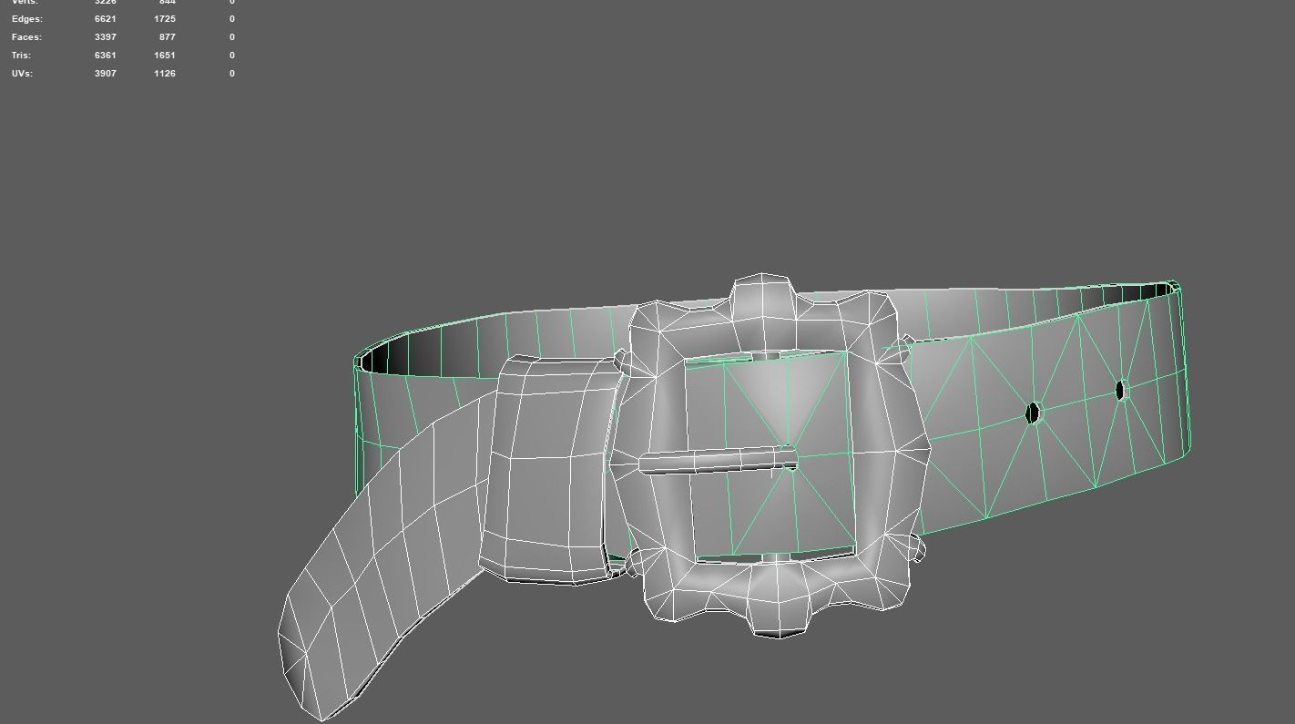 3D model Pirate belt VR / AR / low-poly | CGTrader