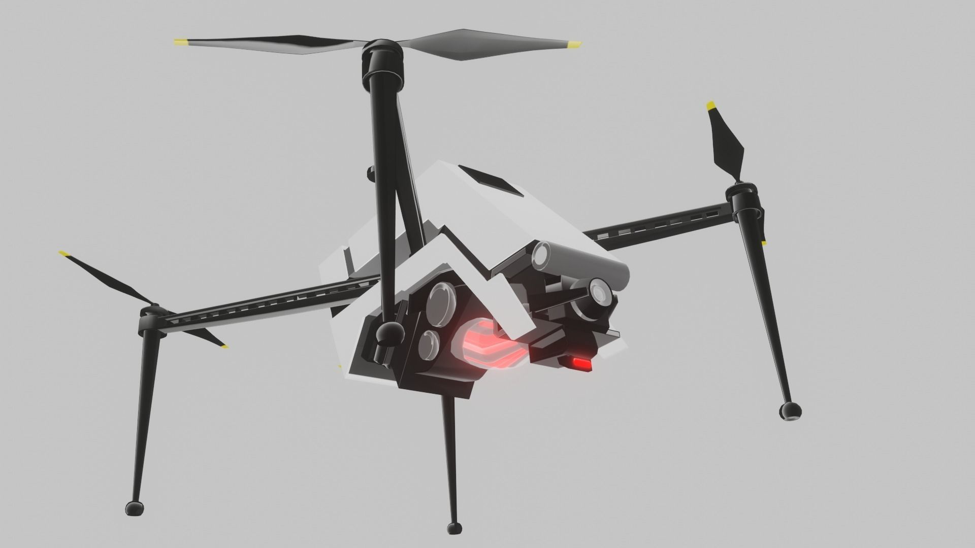 3D model Cyberpunk Drone VR / AR / low-poly | CGTrader