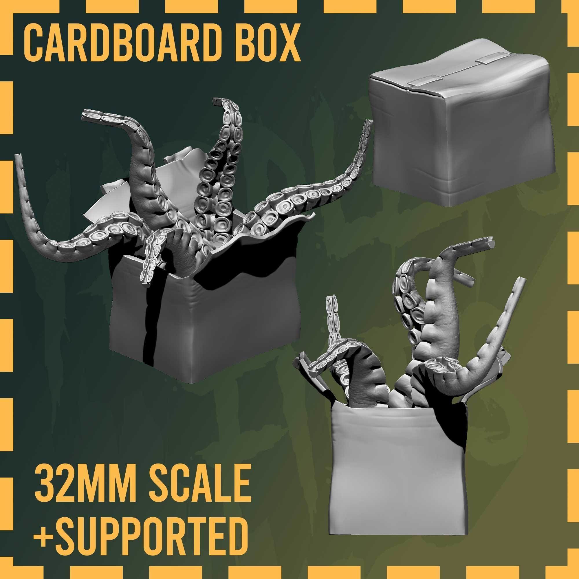 Box of Shadows 32mm Cardboard Box DnD Mimic 3D model 3D printable ...