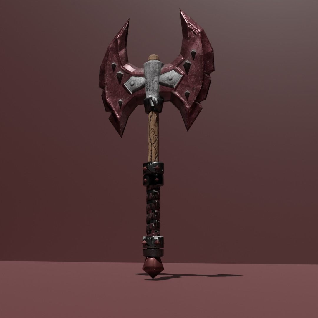 3D model 3D BATTLE AXE MODEL VR / AR / low-poly | CGTrader