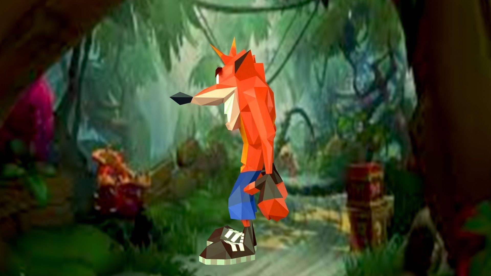 3D model PlayStation - Crash Bandicoot VR / AR / low-poly | CGTrader