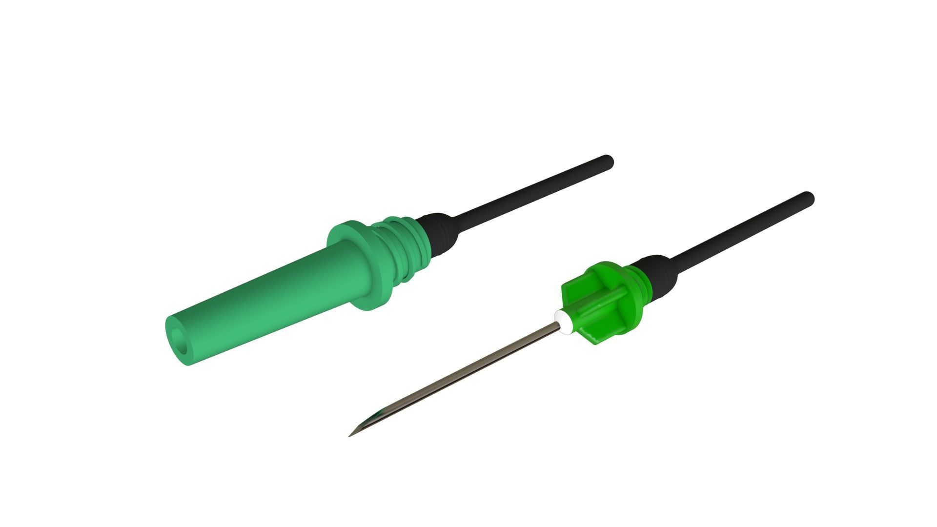 Vacutainer Luer adapter with MSN Needle 3Blood Collection Tubes 3D ...