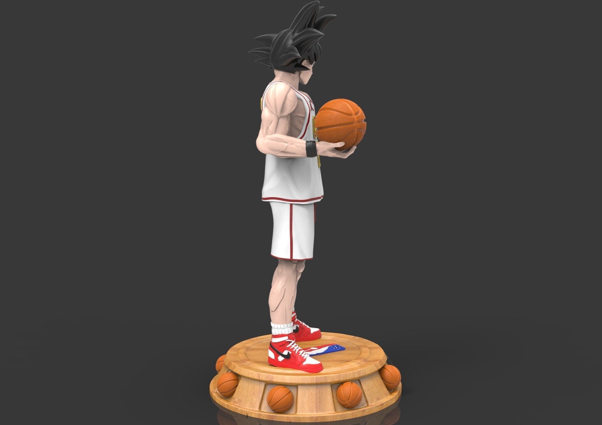 Goku Basketball NBA Cleveland Cavaliers action figure 3D model 3D ...