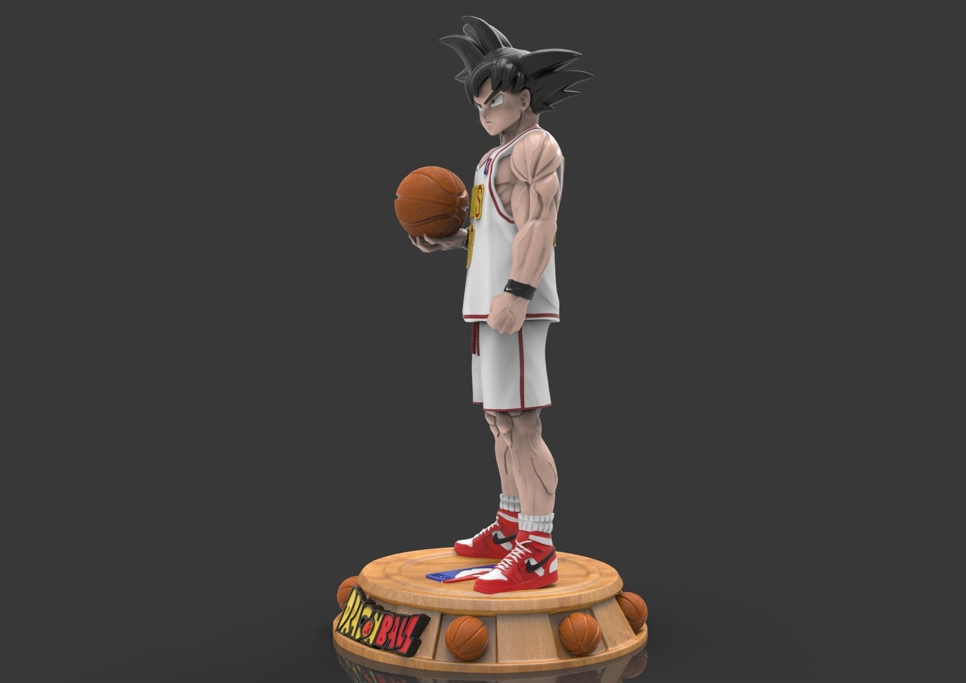 Goku Basketball NBA Cleveland Cavaliers action figure 3D model 3D ...