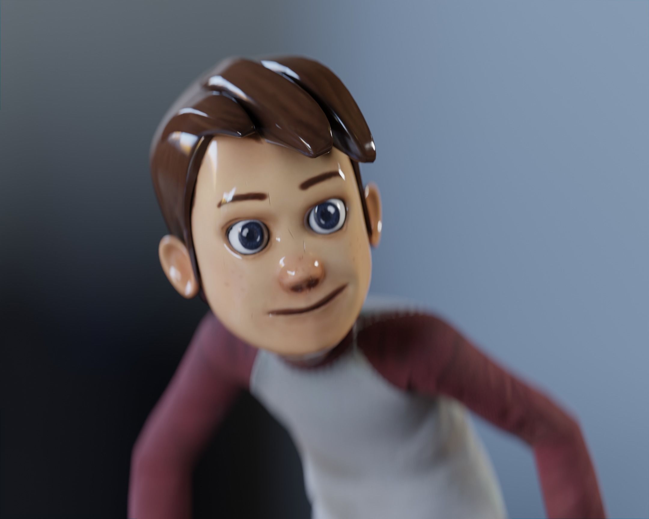 Cartoonish Man 3d model pixar disney style free VR / AR / low-poly 3D ...